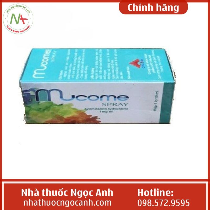 Thuốc Mucome spray 10ml có tác dụng gì. giá bao nhiêu, mua ở đâu
