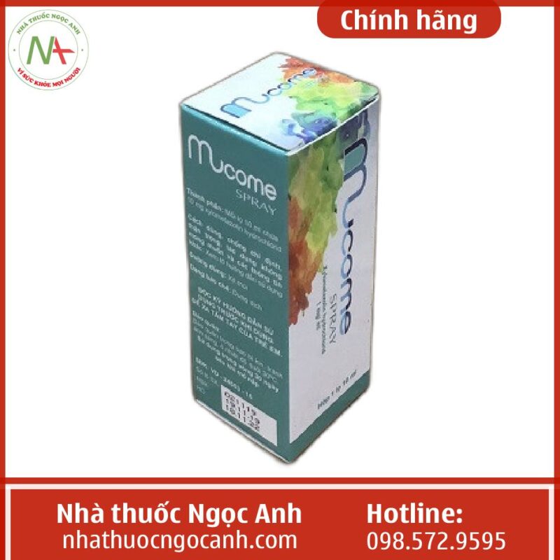 Thuốc Mucome spray 10ml có tác dụng gì. giá bao nhiêu, mua ở đâu
