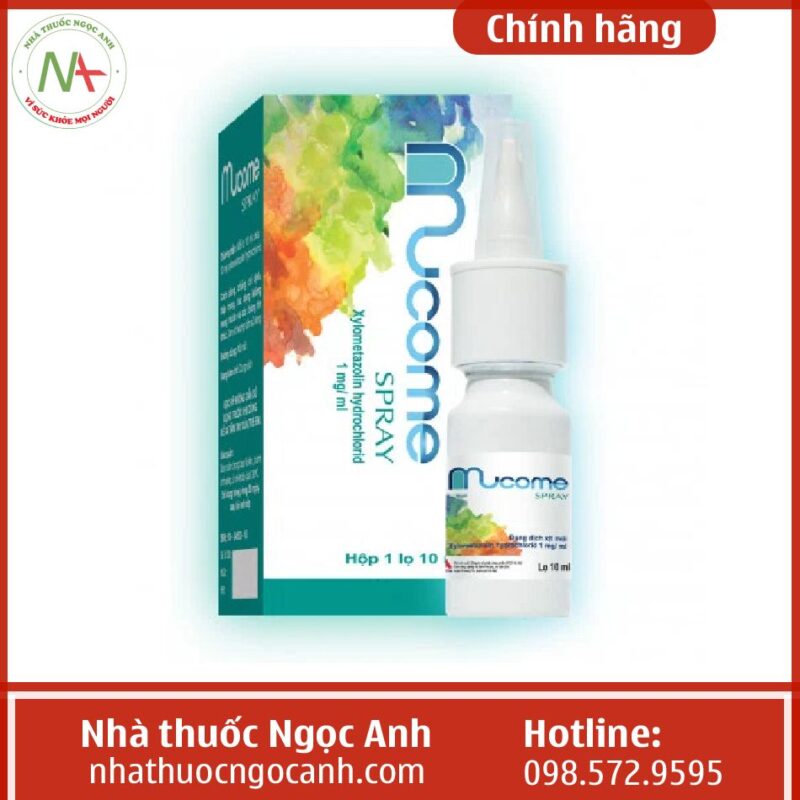 Thuốc Mucome Spray: Công dụng, liều dùng, tác dụng phụ