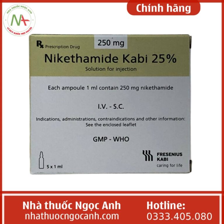 Thuốc Nikethamide Kabi 25% thuộc nhóm nào, giá bao nhiêu, mua ở đâu