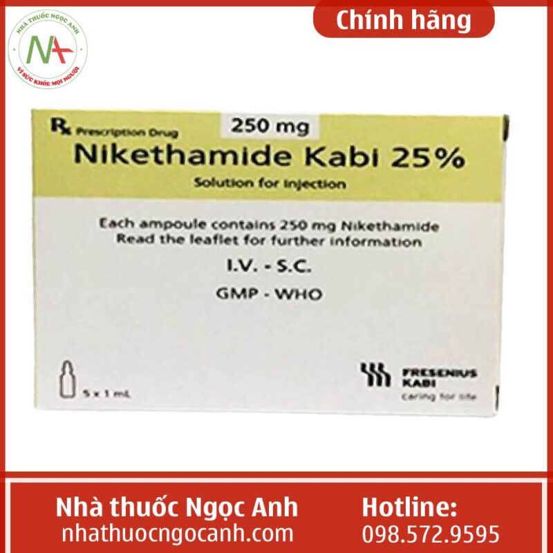 Thuốc Nikethamide Kabi 25% là thuốc gì? Giá bao nhiêu?