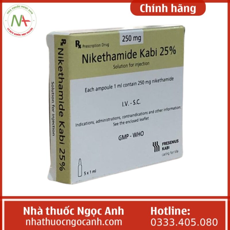 Thuốc Nikethamide Kabi 25% thuộc nhóm nào, giá bao nhiêu, mua ở đâu
