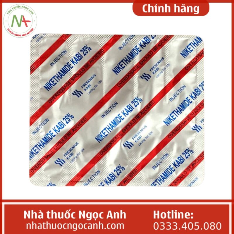 Thuốc Nikethamide Kabi 25% thuộc nhóm nào, giá bao nhiêu, mua ở đâu