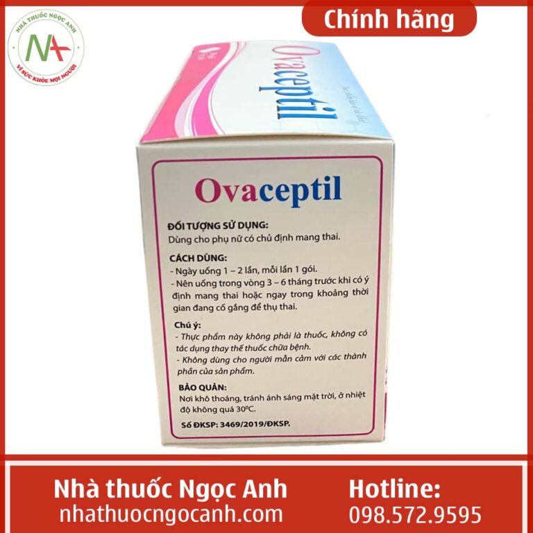 Thuốc Ovaceptil uống như thế nào, review, giá bao nhiêu, mua ở đâu?