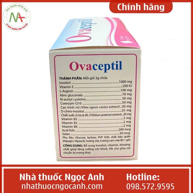 Thuốc Ovaceptil uống như thế nào, review, giá bao nhiêu, mua ở đâu?