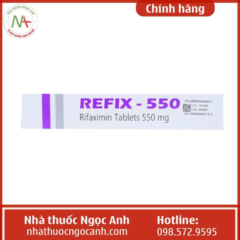Thuốc Refix-550 mg là thuốc gì, tác dụng gì, giá bao nhiêu, mua ở đâu