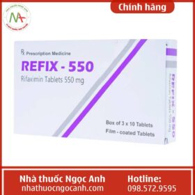 Thuốc Refix-550 mg là thuốc gì, tác dụng gì, giá bao nhiêu, mua ở đâu