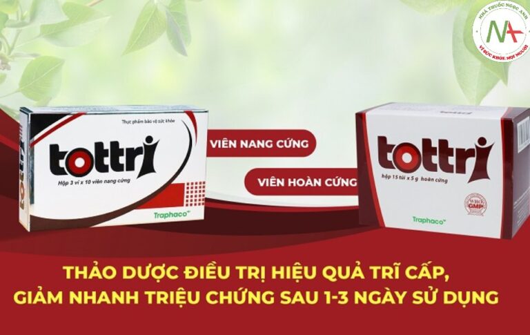 Thuốc Tottri (viên nang cứng) cách sử dụng, giá bao nhiêu, mua ở đâu