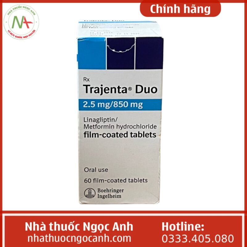 Thuốc Trajenta Duo 2.5mg/850mg là thuốc gì, mua ở đâu, giá bao nhiêu?