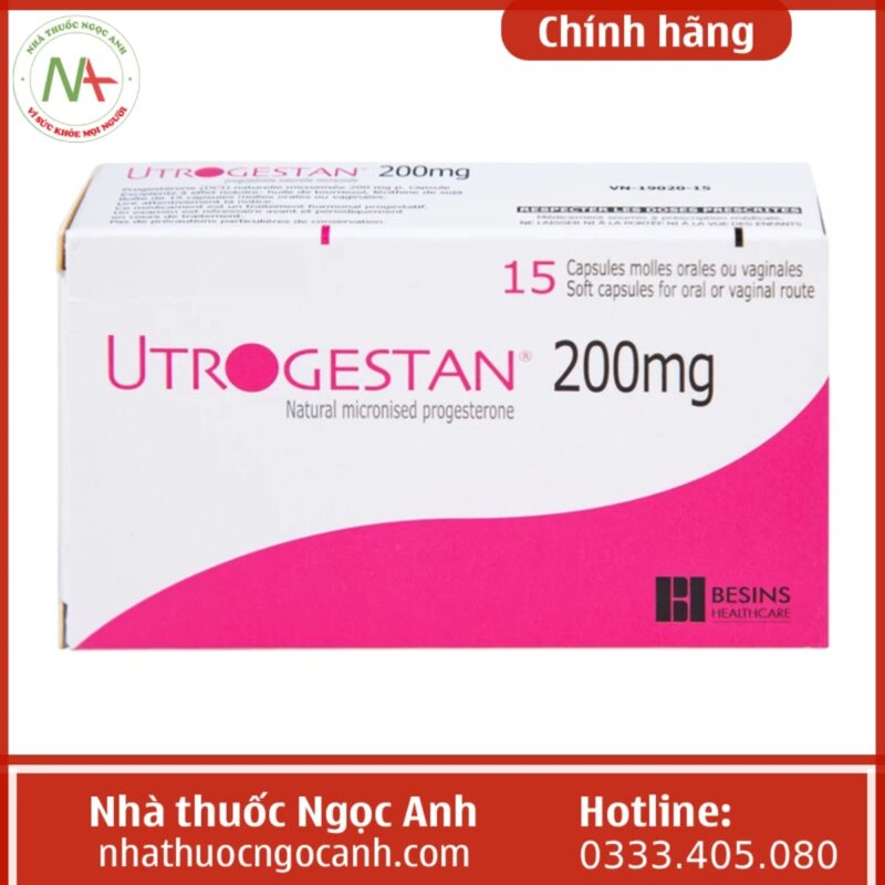 Thuốc đặt Utrogestan 200mg cho bà bầu giá bao nhiêu, mua ở đâu