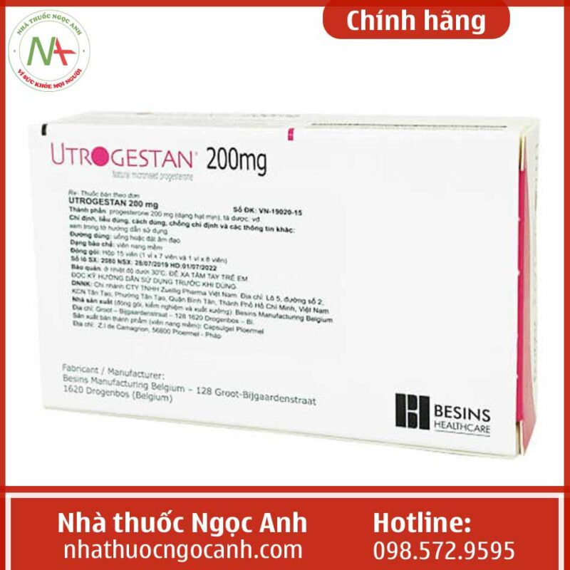 Thuốc Utrogestan 200mg có tác dụng gì? Mua ở đâu