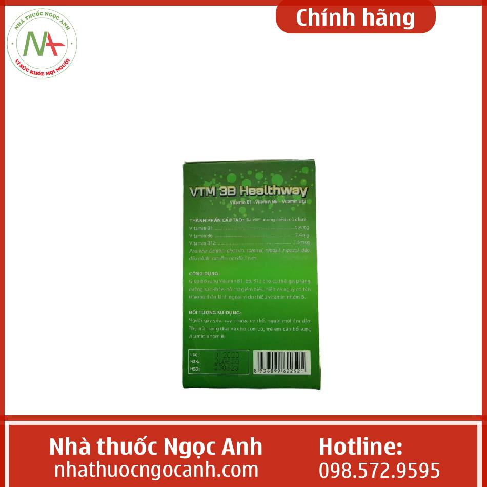 VTM 3B Healthway công dụng, cách dùng, giá bao nhiêu