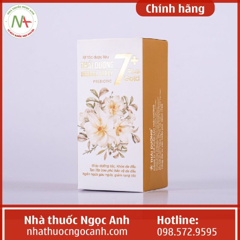 Xịt tóc dược liệu Thái Dương 7 Plus Gold review, giá bao nhiêu, mua ở đâu?