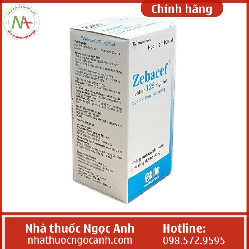 Thuốc Zebacef 125mg/5ml uống trước hay sau ăn, giá bao nhiêu, mua ở đâu?