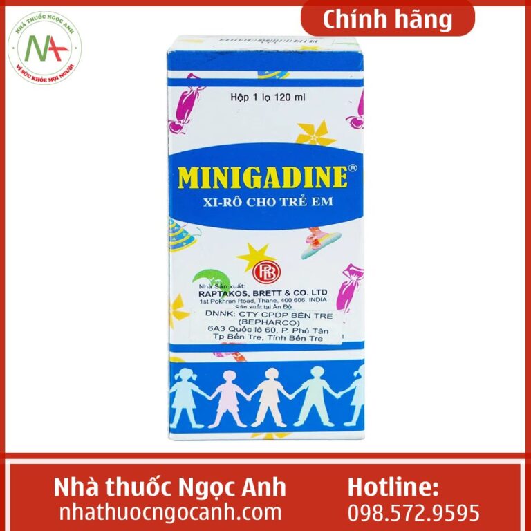 Thuốc Minigadine Raptakos Brett là thuốc gì, giá bao nhiêu, mua ở đâu