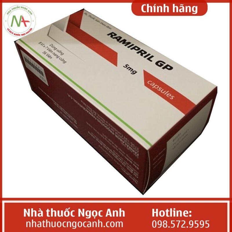 Thuốc Ramipril GP 5mg là thuốc gì, tác dụng gì, giá bao nhiêu, mua ở đâu
