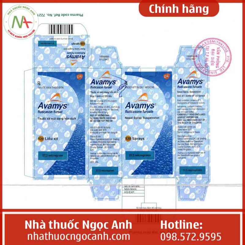 Thuốc Avamys 120 Sprays sử dụng trong bao lâu, giá bao nhiêu, mua ở đâu?
