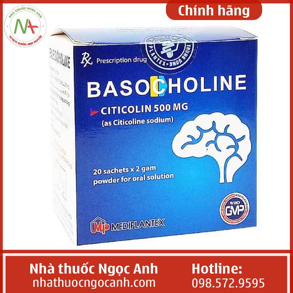 Thuốc Basocholine 500mg là thuốc gì, giá bao nhiêu, mua ở đâu