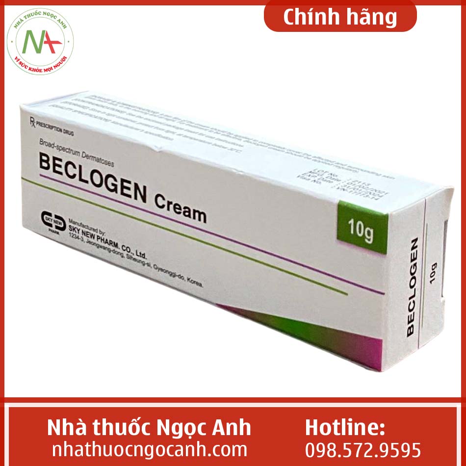Thuốc bôi Beclogen cream là thuốc gì, giá bao nhiêu, mua ở đâu