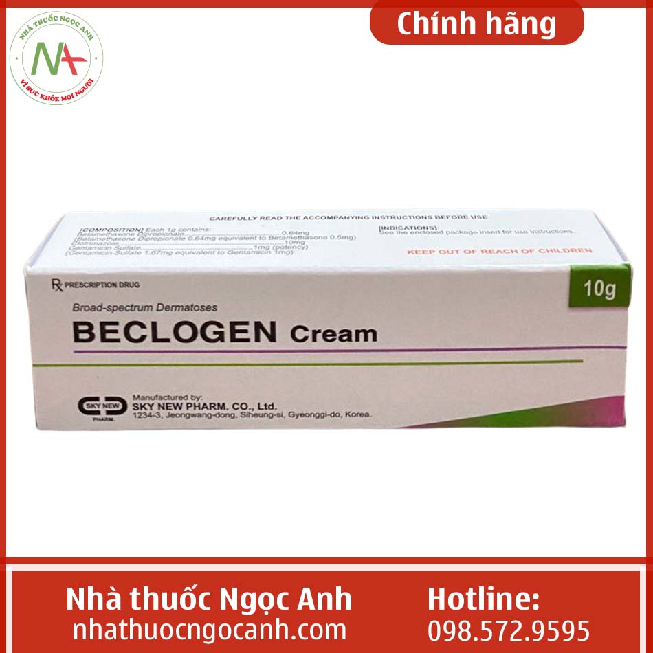 Thuốc bôi Beclogen cream là thuốc gì, giá bao nhiêu, mua ở đâu