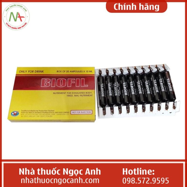 Thuốc Biofil dạng ống uống trước hay sau ăn, giá bao nhiêu, mua ở đâu?