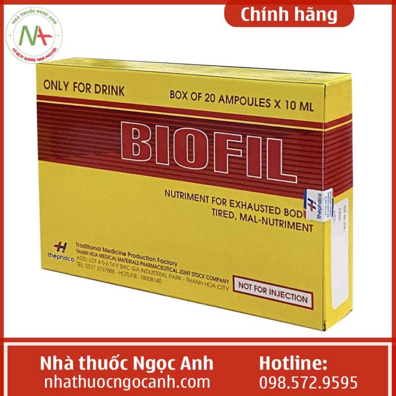 Thuốc Biofil dạng ống uống trước hay sau ăn, giá bao nhiêu, mua ở đâu?