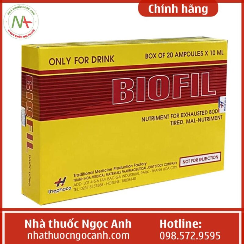 Thuốc Biofil dạng ống uống trước hay sau ăn, giá bao nhiêu, mua ở đâu?