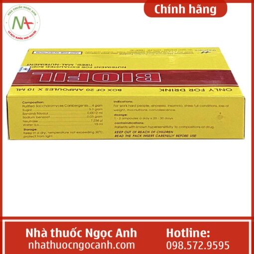 Thuốc Biofil dạng ống uống trước hay sau ăn, giá bao nhiêu, mua ở đâu?