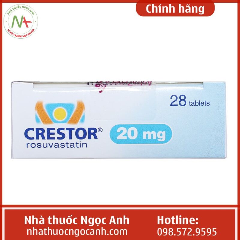 Thuốc Crestor 20mg AstraZeneca là thuốc gì, mua ở đâu, giá bao nhiêu?