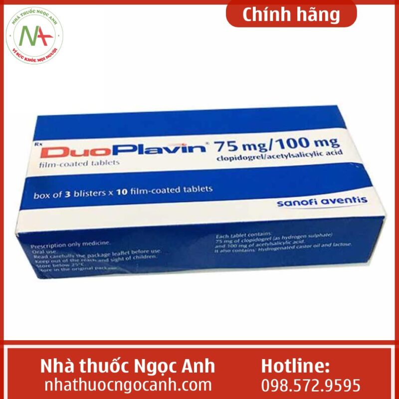Thuốc DuoPlavin 75mg/100mg uống như thế nào, giá bao nhiêu, mua ở đâu