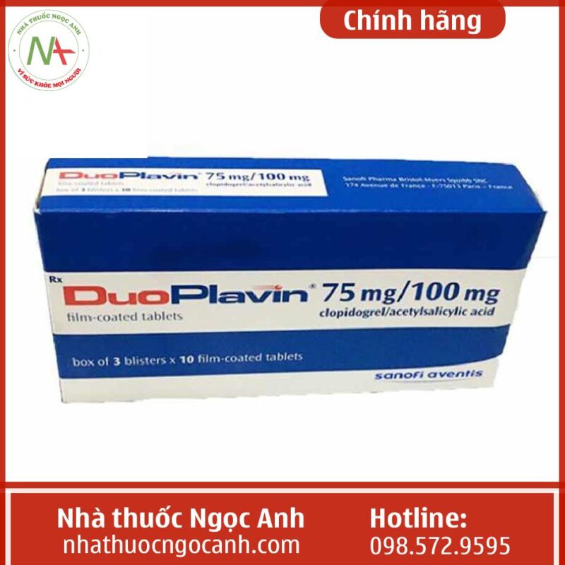 Thuốc DuoPlavin 75mg/100mg uống như thế nào, giá bao nhiêu, mua ở đâu