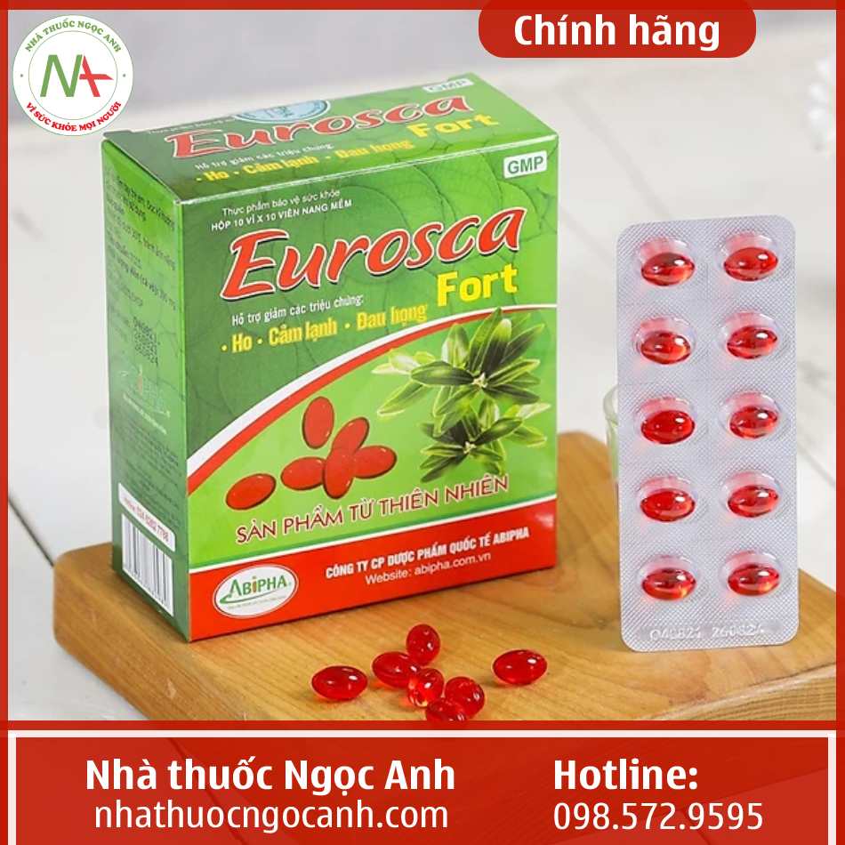 Thuốc Eurosca Fort đỏ là thuốc gì, tác dụng gì, giá bao nhiêu, mua ở đâu?