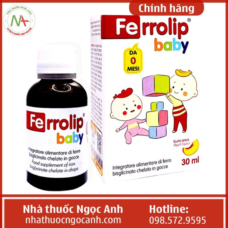 Ferrolip Baby: Công dụng, liều dùng, giá bao nhiêu, mua ở đâu