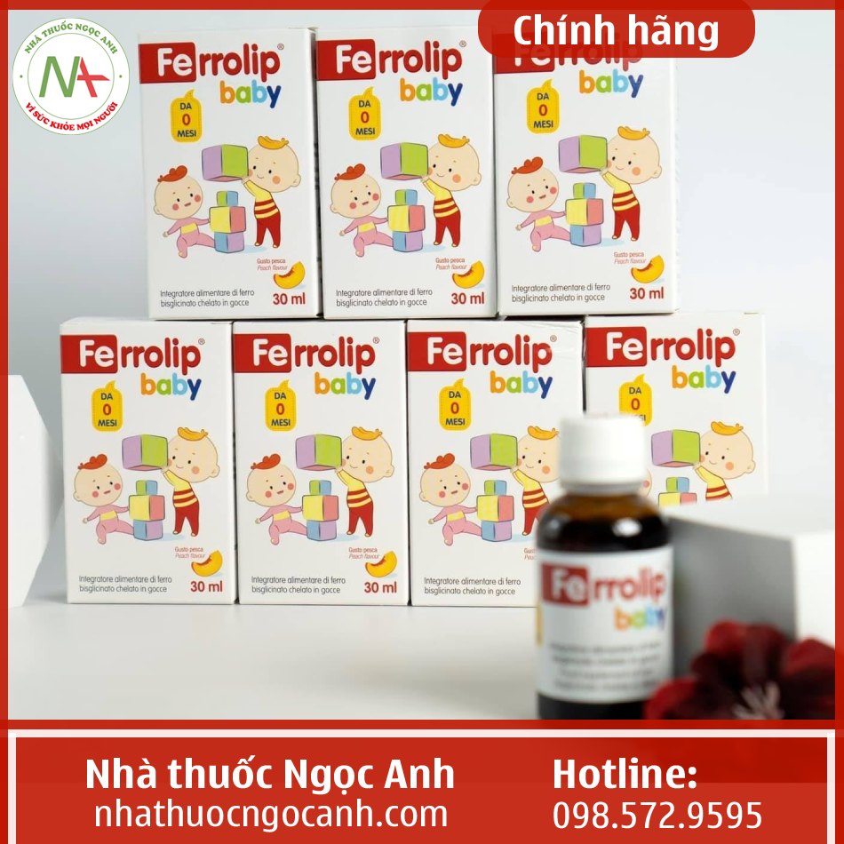 Ferrolip Baby: Công dụng, liều dùng, giá bao nhiêu, mua ở đâu