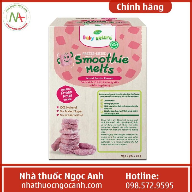 Freeze-dried Smoothie Melts Mixed Berries Flavour mua ở đâu, giá bao nhiêu?