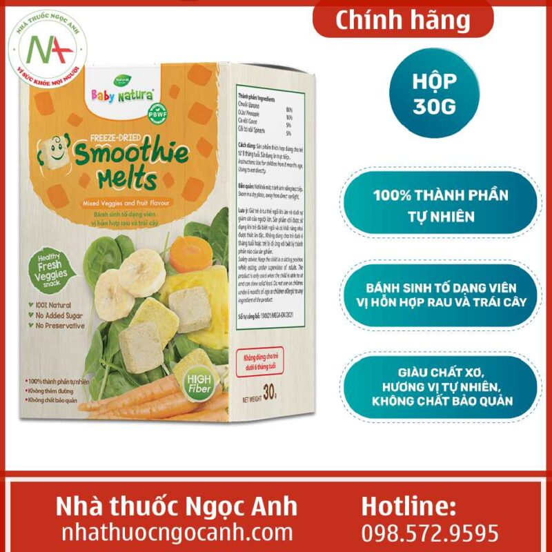 Freeze-dried Smoothie Melts Mixed Veggies and Fruit Flavour mua ở đâu ...