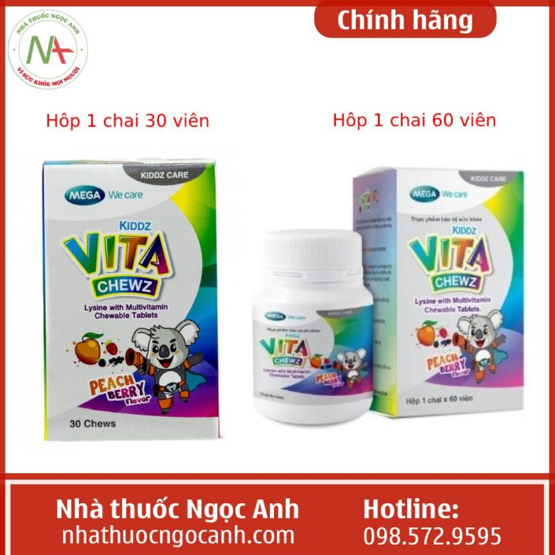 Thuốc Kiddz Vita Chewz có tác dụng gì, mua ở đâu, giá bao nhiêu?
