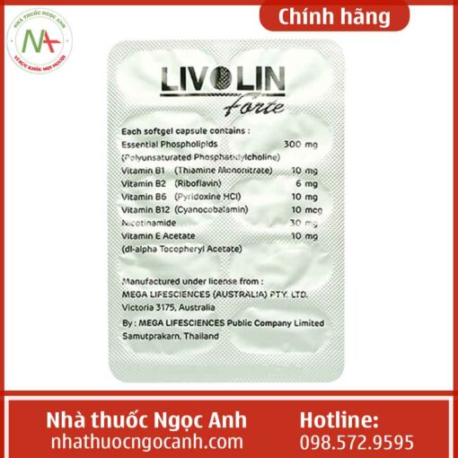 Thuốc Livolin Forte Mega We Care là thuốc gì, giá bao nhiêu, mua ở đâu