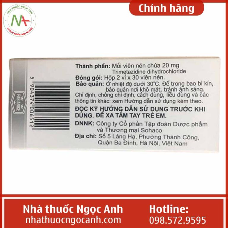 Thuốc Metazydyna 20mg là thuốc gì, giá bao nhiêu, mua ở đâu?