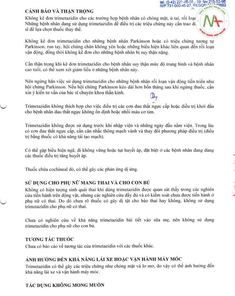 Thuốc Metazydyna 20mg là thuốc gì, giá bao nhiêu, mua ở đâu?