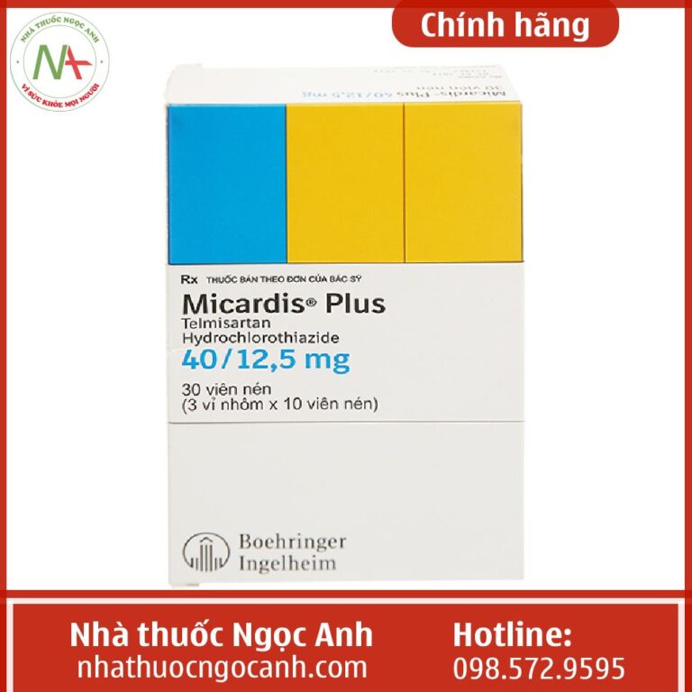 Thuốc Micardis Plus 40/12.5mg là thuốc gì, giá bao nhiêu, mua ở đâu?