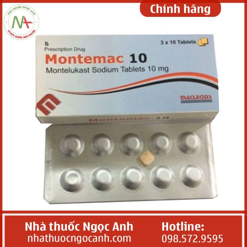 Thuốc Montemac 10 mg có tác dụng gì, mua ở đâu, giá bao nhiêu?