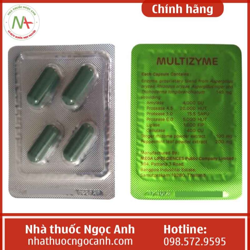 Multizyme Mega We Care là thuốc gì, giá bao nhiêu, mua ở đâu?