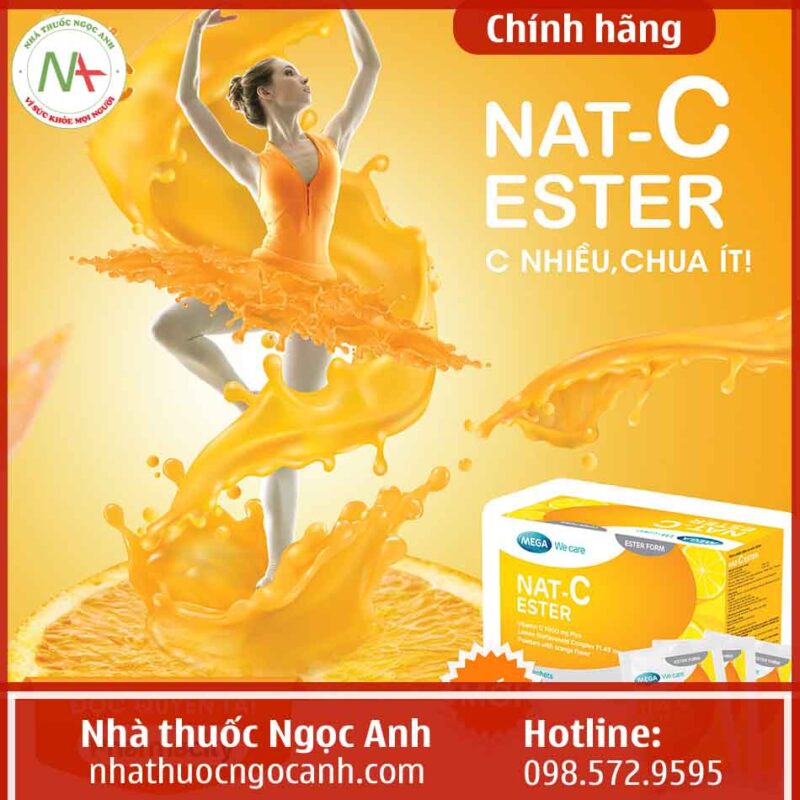 Thuốc Nat-C Ester công dụng, uống khi nào, giá bao nhiêu, mua ở đâu?