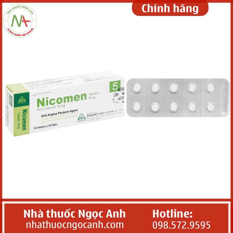 Thuốc Nicomen Tablets 5mg là thuốc gì, giá bao nhiêu, mua ở đâu