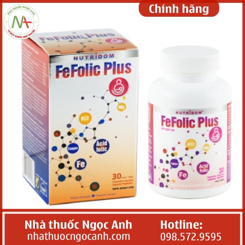 Nutridom Fefolic Plus là thuốc gì, cách sử dụng, mua ở đâu, giá bao nhiêu?