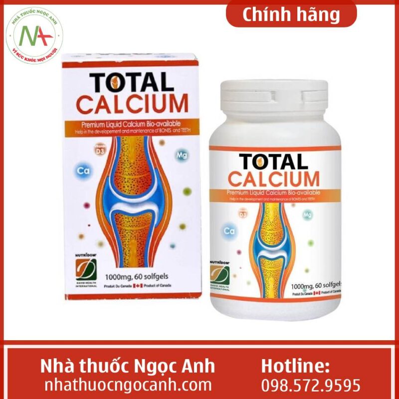 Nutridom Total Calcium là canxi hữu cơ hay vô cơ, mua ở đâu, giá bao nhiêu?