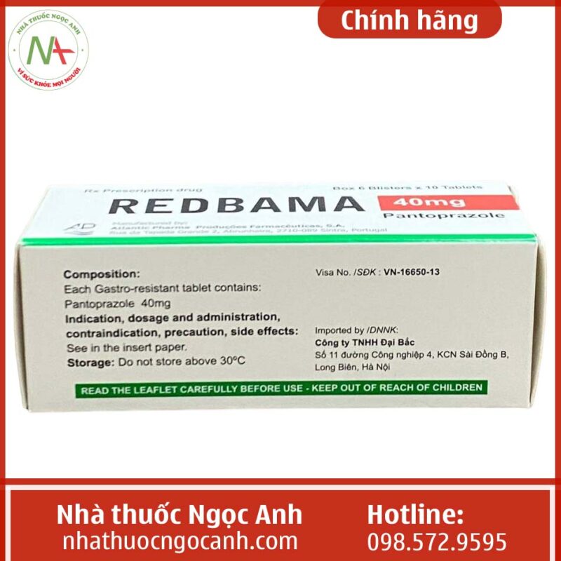 Thuốc Redbama 40mg uống trước hay sau ăn, giá bao nhiêu, mua ở đâu?