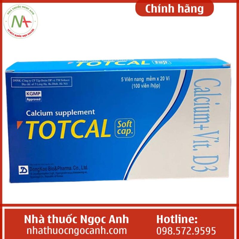 Thuốc Totcal Soft Cap. có tác dụng gì, giá bao nhiêu, mua ở đâu?