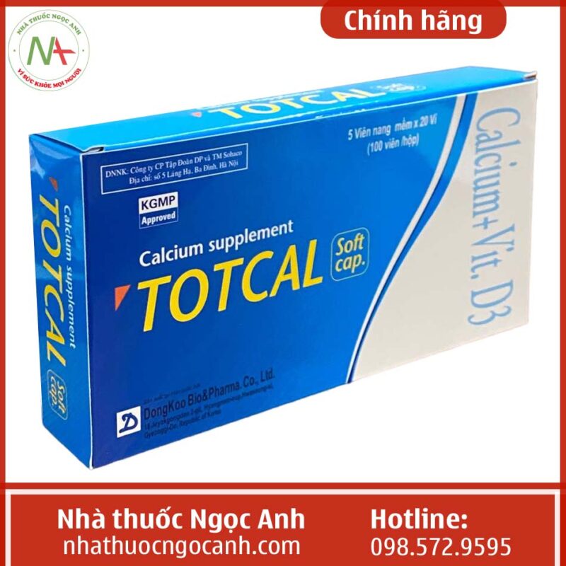 Thuốc Totcal Soft Cap. có tác dụng gì, giá bao nhiêu, mua ở đâu?